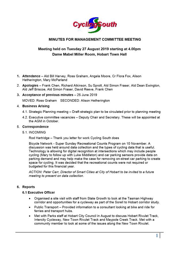 Agenda of City Infrastructure Committee Meeting - 23 00 2019